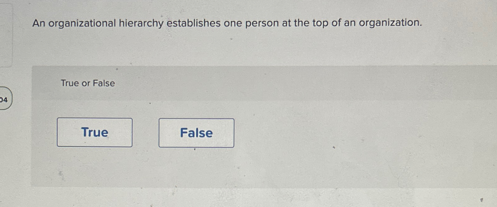 Solved An organizational hierarchy establishes one person at | Chegg.com