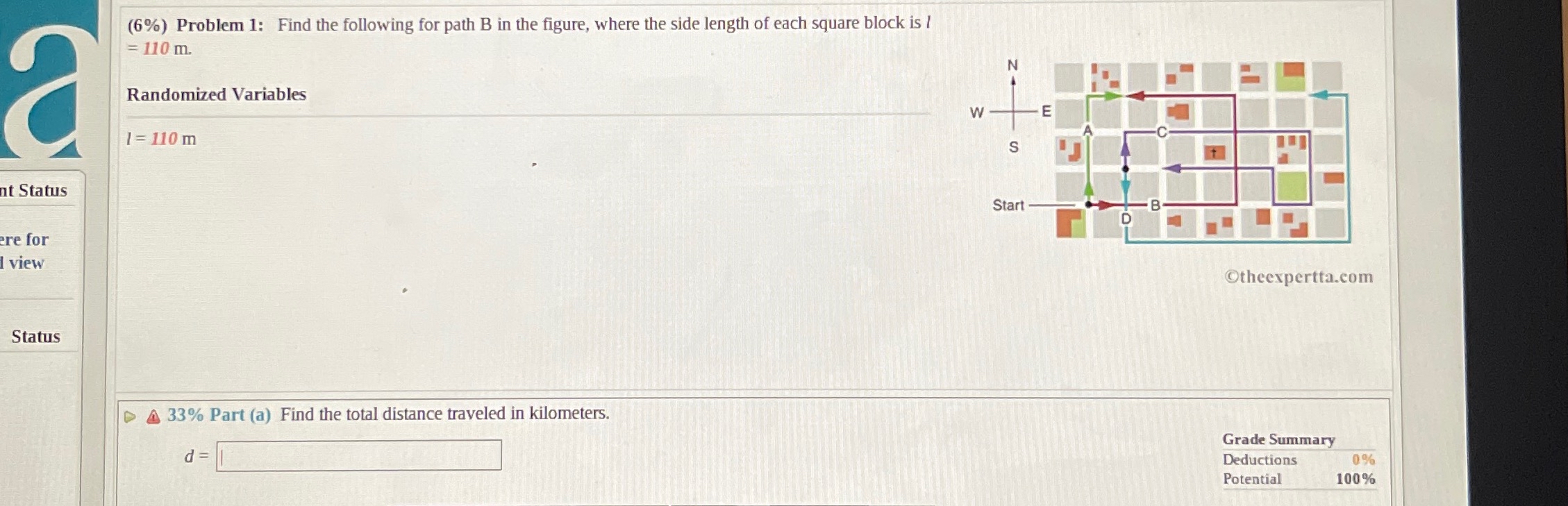 Solved ( 6% ) ﻿Problem 1: Find the following for path B ﻿in | Chegg.com
