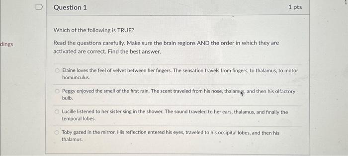 Which of the following is TRUE? Read the questions | Chegg.com
