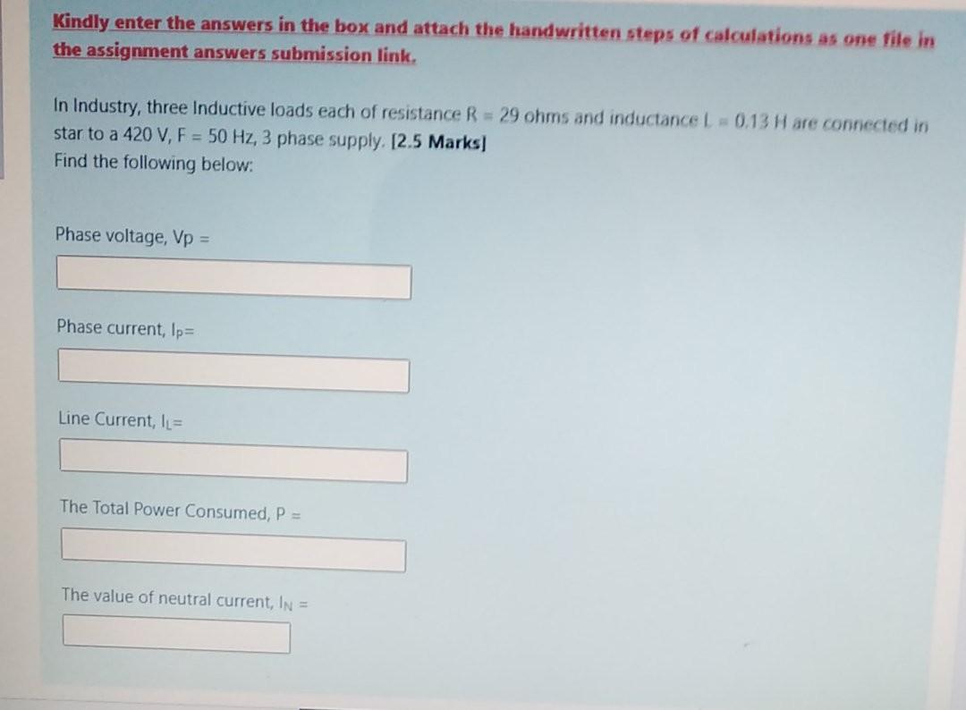 Solved Kindly enter the answers in the box and attach the | Chegg.com
