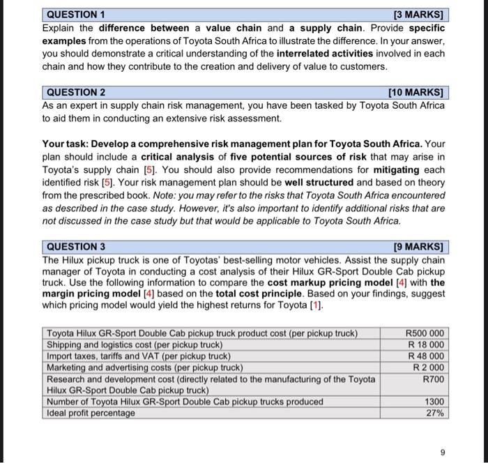 Solved QUESTION 1 [3 MARKS] Explain the difference between a | Chegg.com