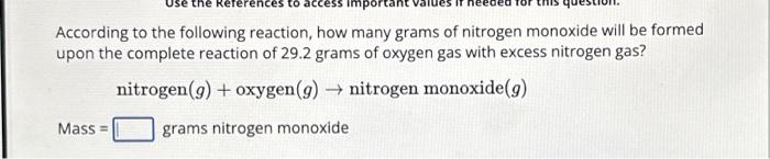 Solved According to the following reaction, how many grams | Chegg.com