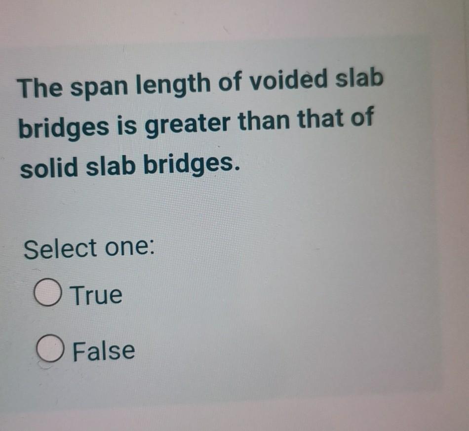 Solved The span length of voided slab bridges is greater | Chegg.com