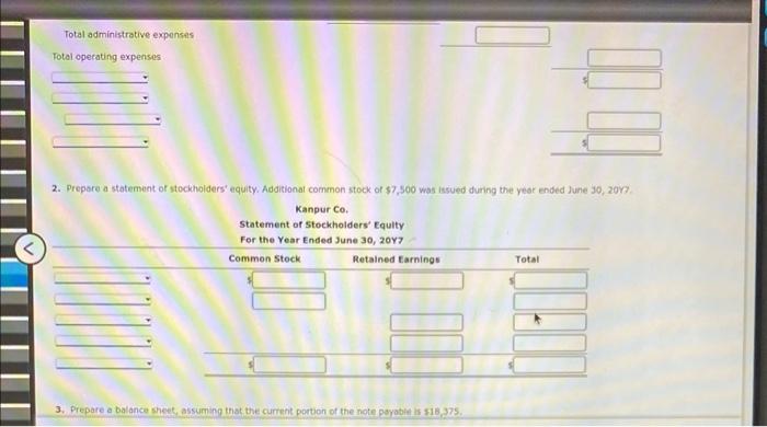 Solved Multiple-step income statement and balance sheet1. | Chegg.com