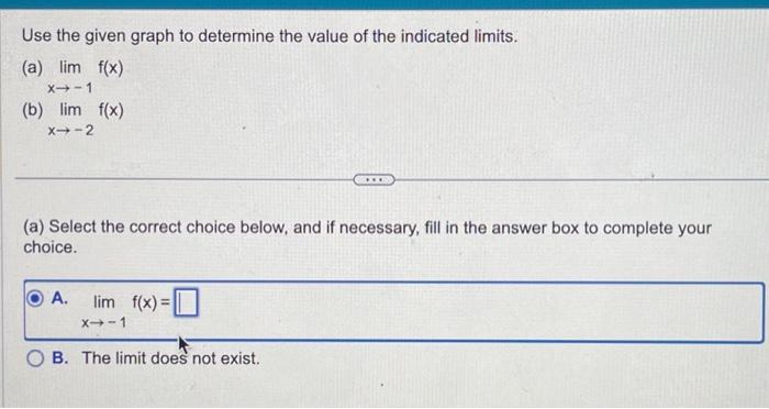 Use the given graph to determine the value of the | Chegg.com