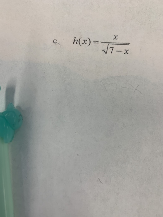 Solved c h(x) = = | Chegg.com