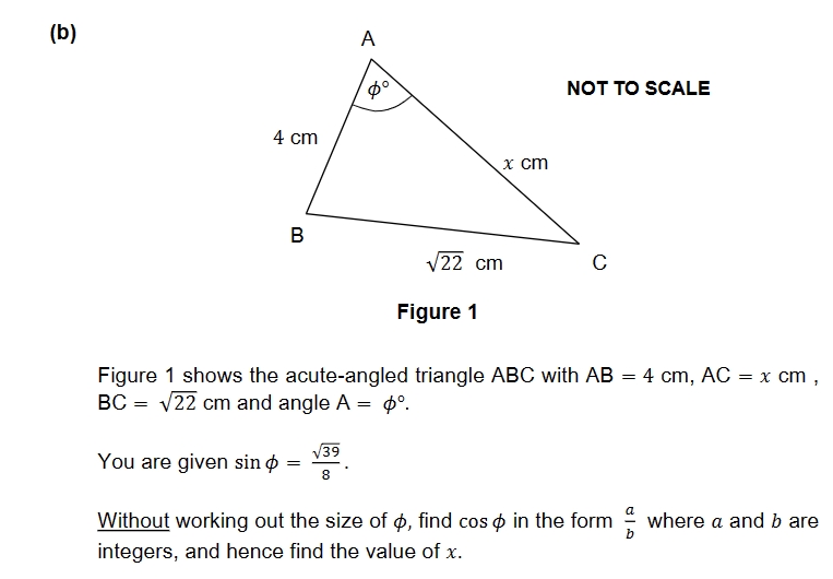 Solved B O Scalefigure 1 ﻿shows The Acute Angled Triangle