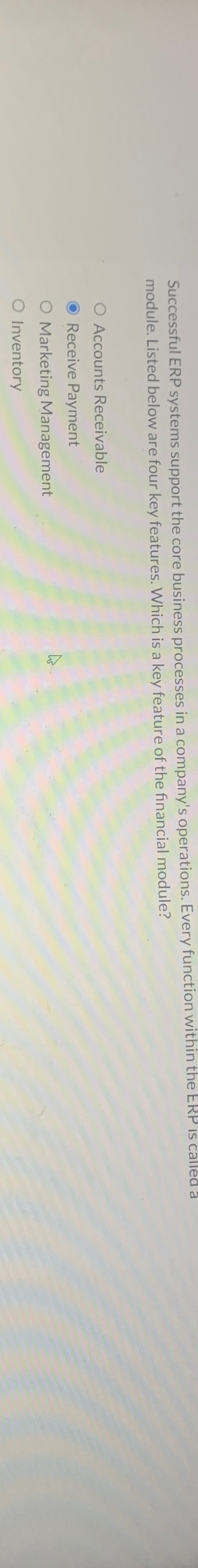 Solved Successful ERP systems support the core business | Chegg.com