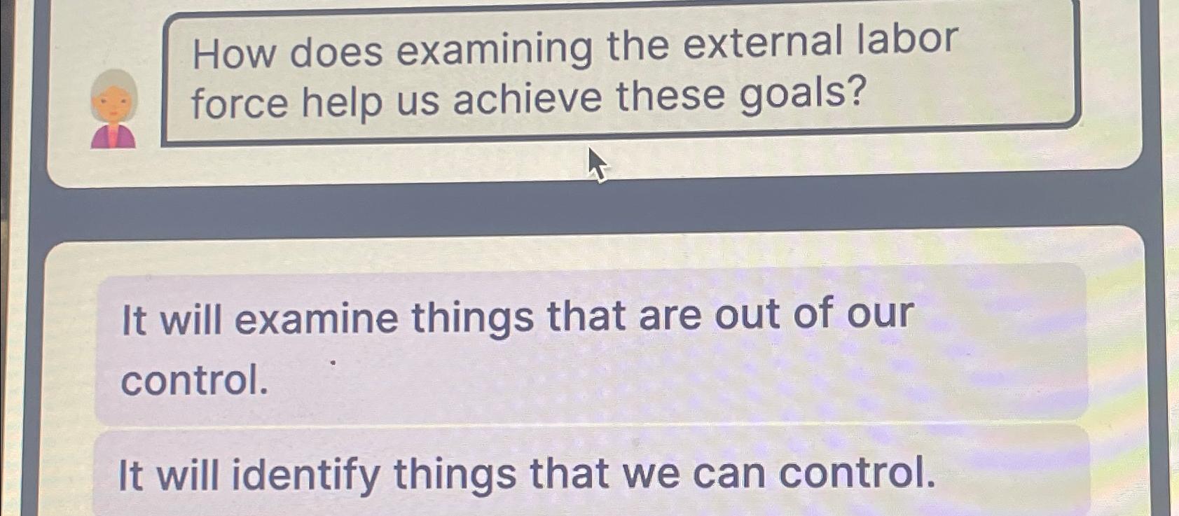 Solved How does examining the external labor force help us | Chegg.com