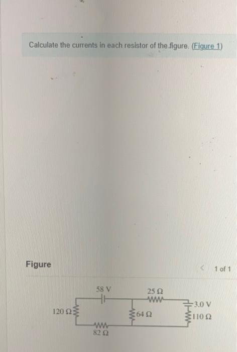 Solved Calculate the currents in each resistor of the | Chegg.com