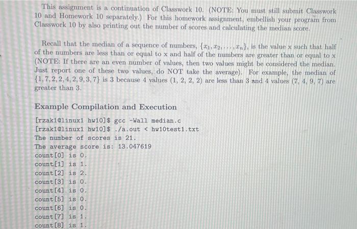 Solved This assignment is a continuation of Classwork 10. | Chegg.com