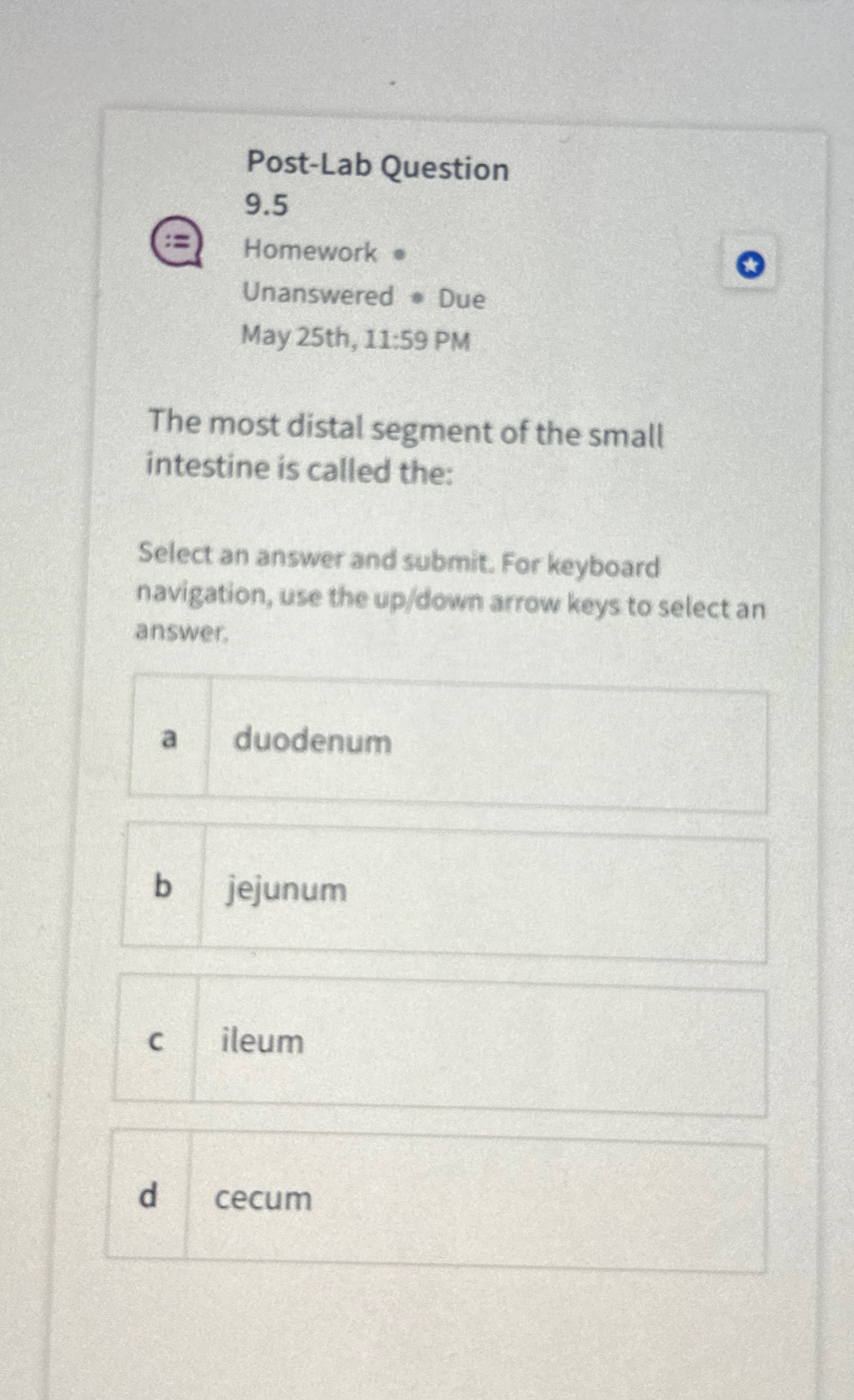 Solved Post-Lab Question9.5Homework -Unanswered - ﻿DueMay | Chegg.com
