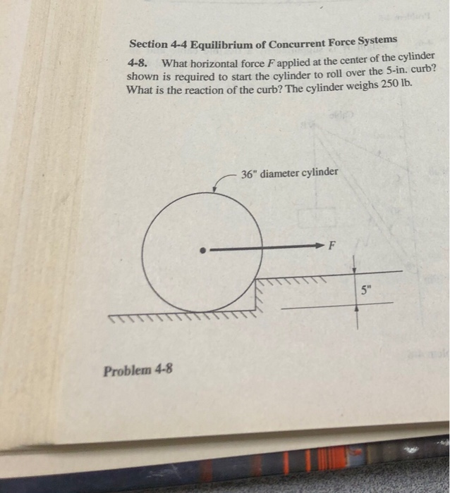 Solved Section 4-4 Equilibrium of Concurrent Force Systems | Chegg.com