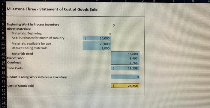 bi am not sure that my COGS information is correct - | Chegg.com