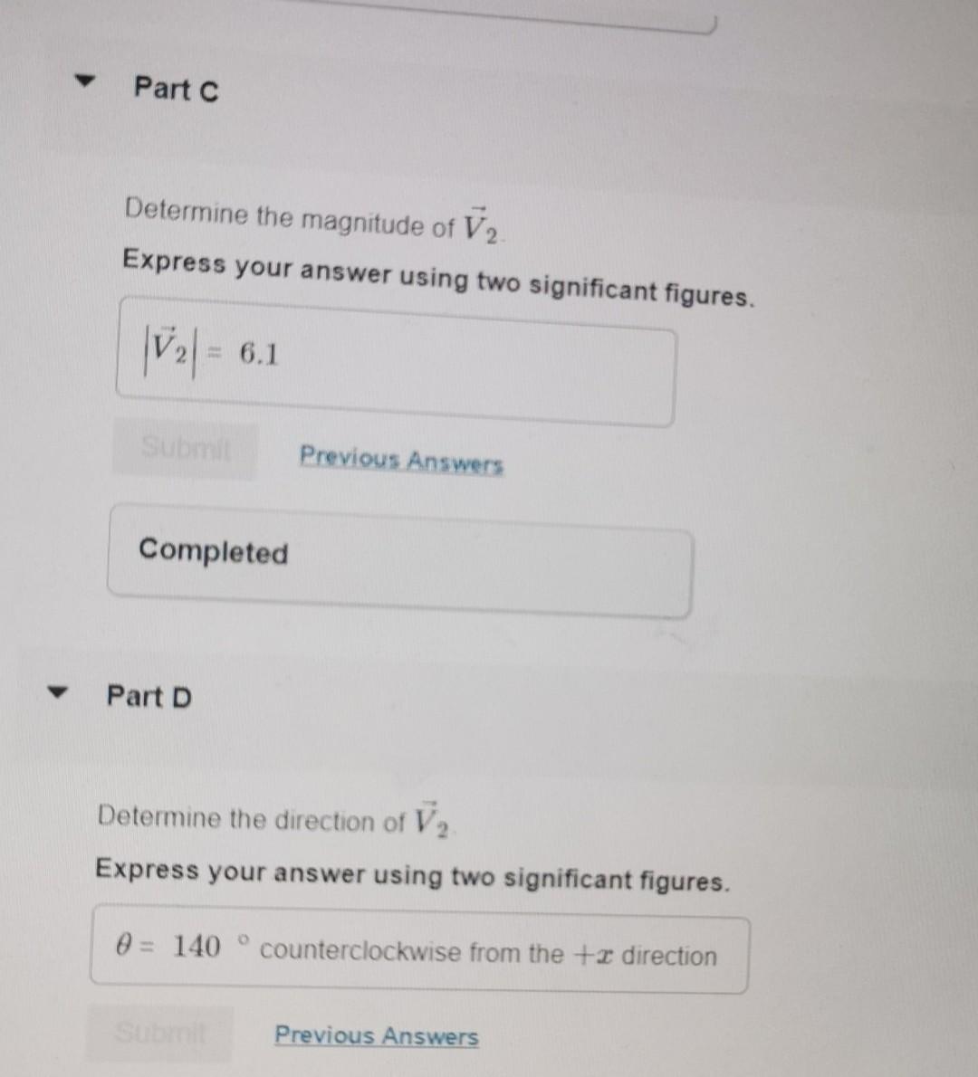 Solved Let V1=−6.1i^+8.3j^ and V2=−4.5j^+4.1i^Determine the | Chegg.com
