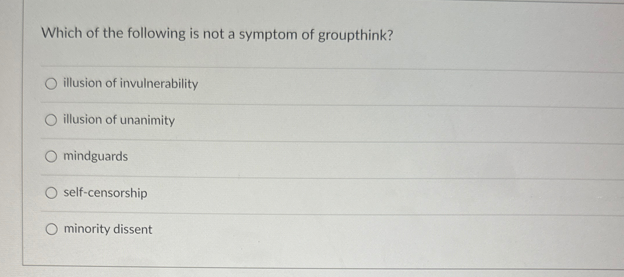 Solved Which of the following is not a symptom of | Chegg.com