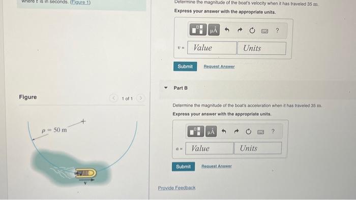 Determine The Magnitude Of The Boats Velocity When