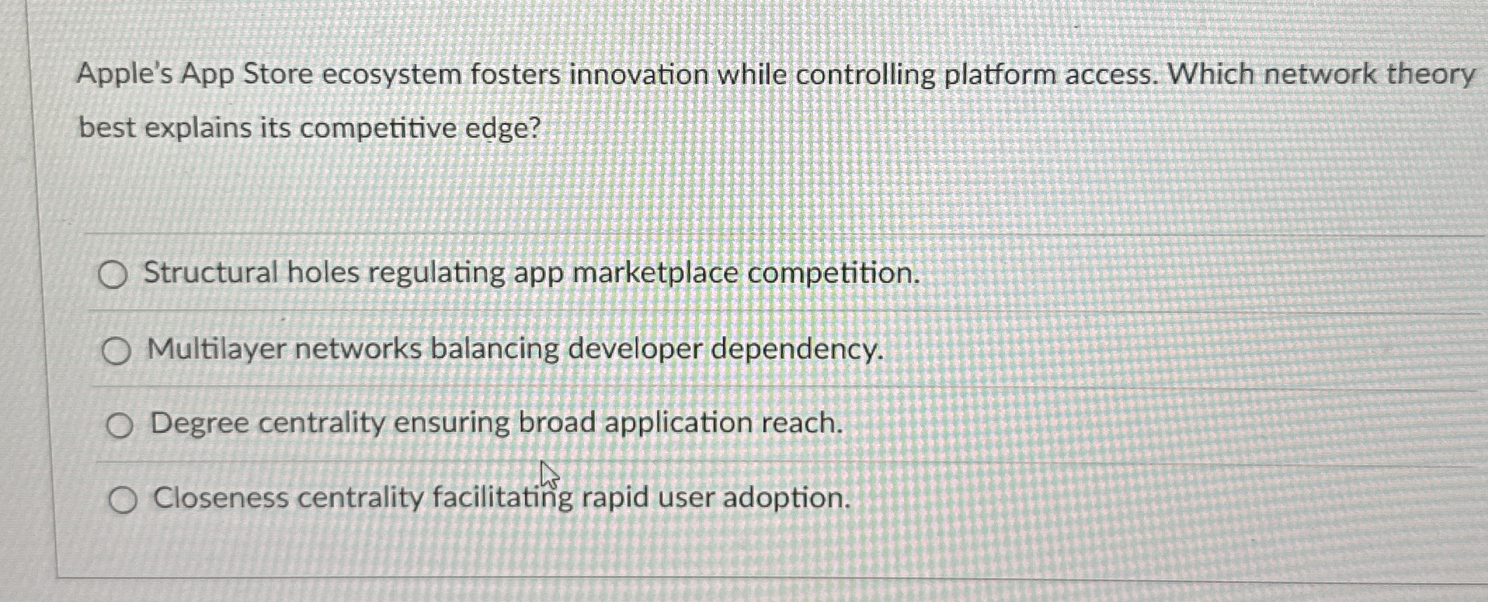 Solved Apple's App Store ecosystem fosters innovation while | Chegg.com
