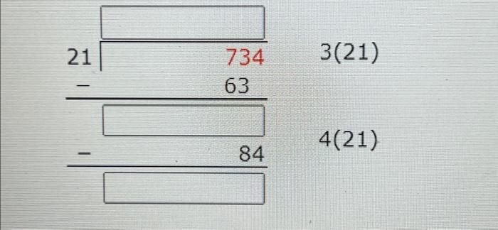 Solved 21 734 63 84 3 (21) 4(21) | Chegg.com