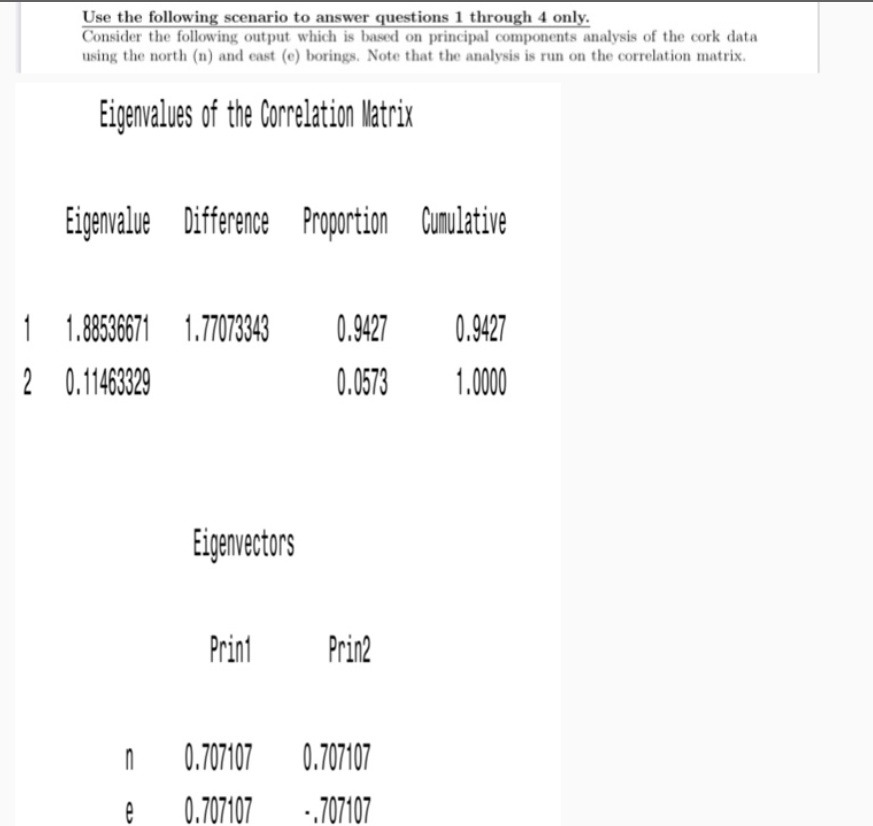 Solved Use the following scenario to answer questions 1 | Chegg.com