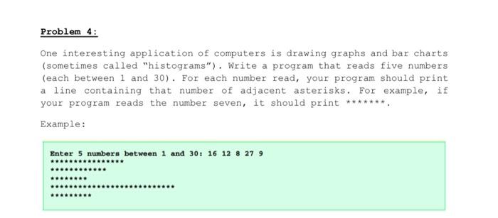Solved Problem 4: One interesting application of computers | Chegg.com
