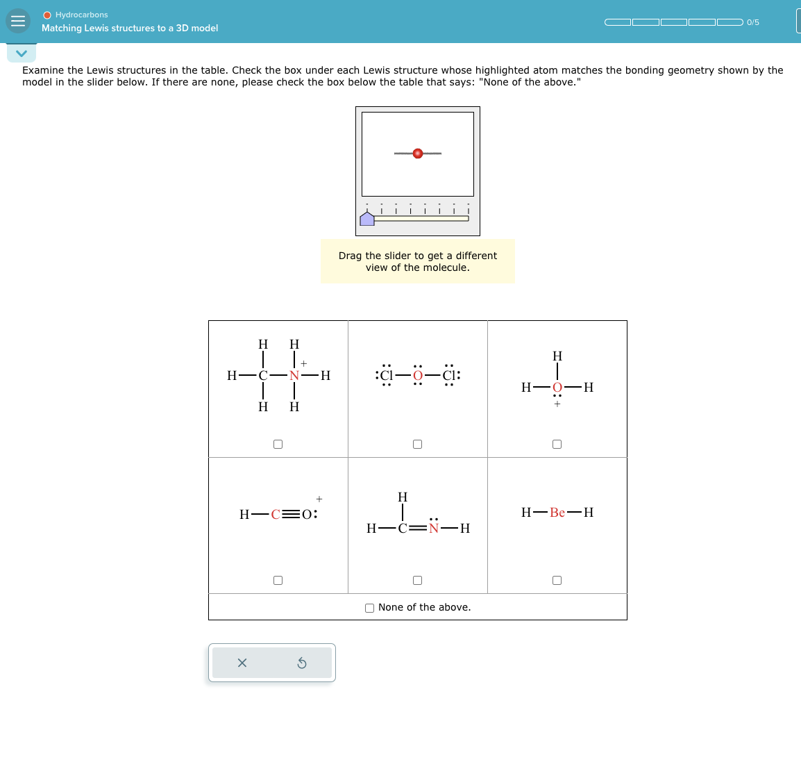 Solved Examine the Lewis structures in the table. Check the | Chegg.com