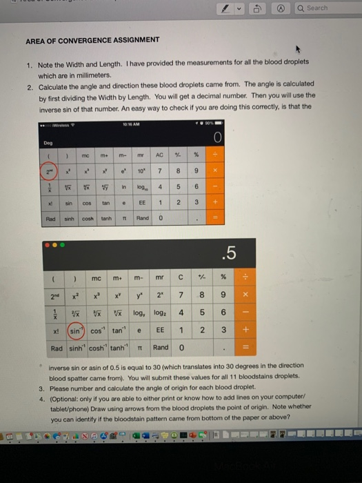 Solved Z O® Q Search AREA OF CONVERGENCE ASSIGNMENT 1. Note | Chegg.com