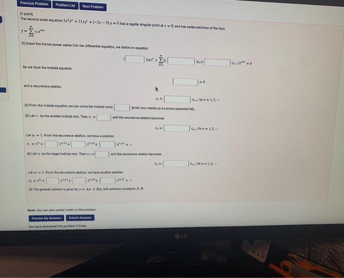 Solved Previous Problem Problom List Next Problem Point The 7544