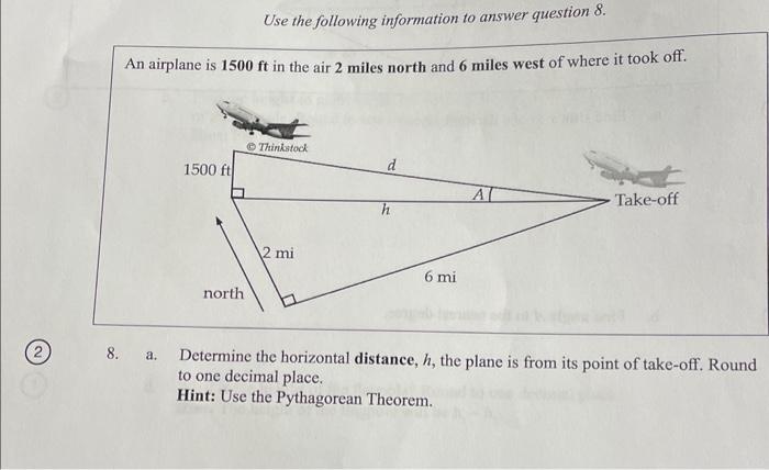 Solved Use the following information to answer question 8. | Chegg.com