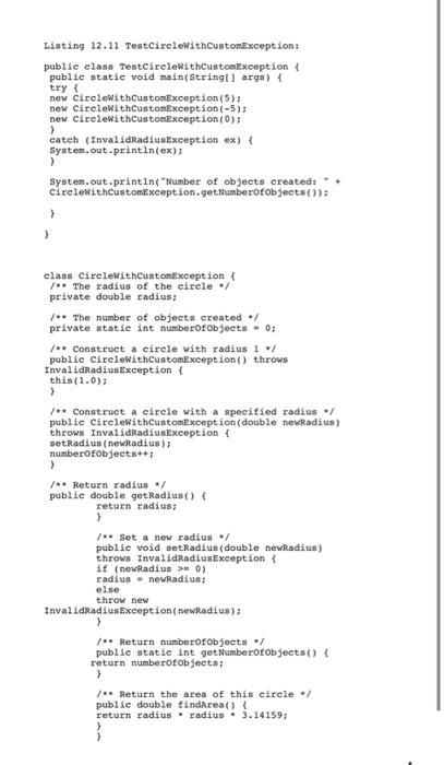 Solved Problem: [10 points] (IllegalTriangleException) | Chegg.com