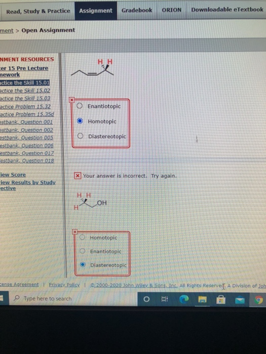 Solved Read, Study & Practice Assignment Gradebook ORION | Chegg.com