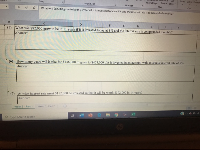 Solved Font + Alignment Formatting Table Number Styles - T X | Chegg.com