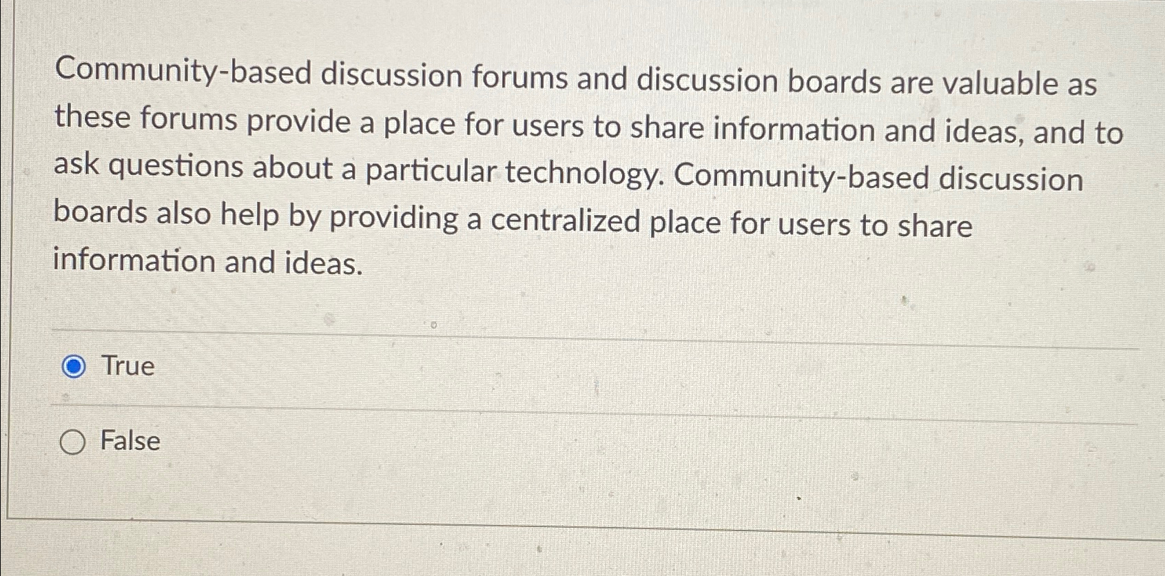 Solved Community-based discussion forums and discussion | Chegg.com