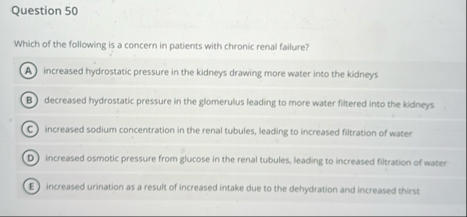 Solved Question 50Which of the following is a concern in | Chegg.com