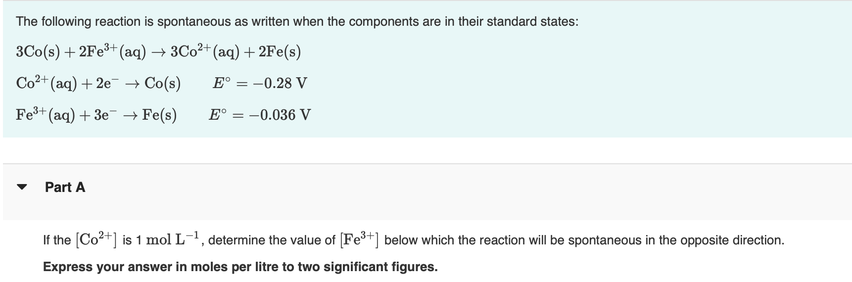 Solved URGENNTT:4.3⋅10−6 ﻿molL−1 ﻿and 4.32⋅10−13 ﻿are wrong | Chegg.com