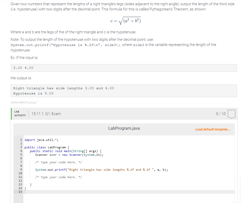 Solved Please solve this using Java. I need help ASAP.Given | Chegg.com