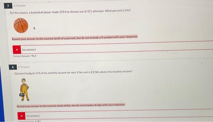 Solved For the season, a basketball player made 293 free | Chegg.com