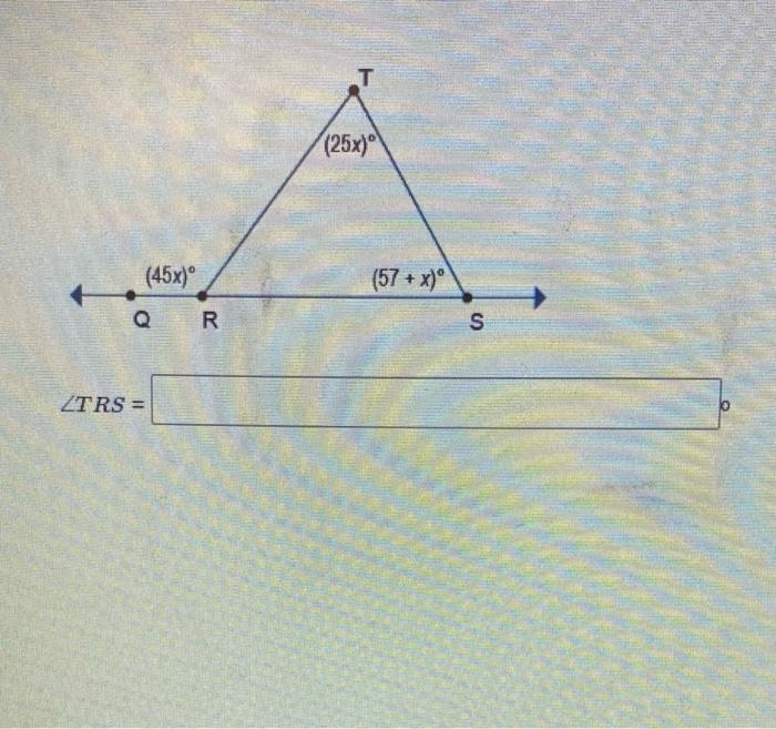 Solved ∠TRS= | Chegg.com