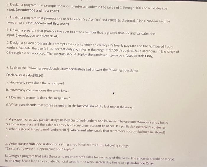 Solved 2. Design a program that prompts the user to enter a | Chegg.com