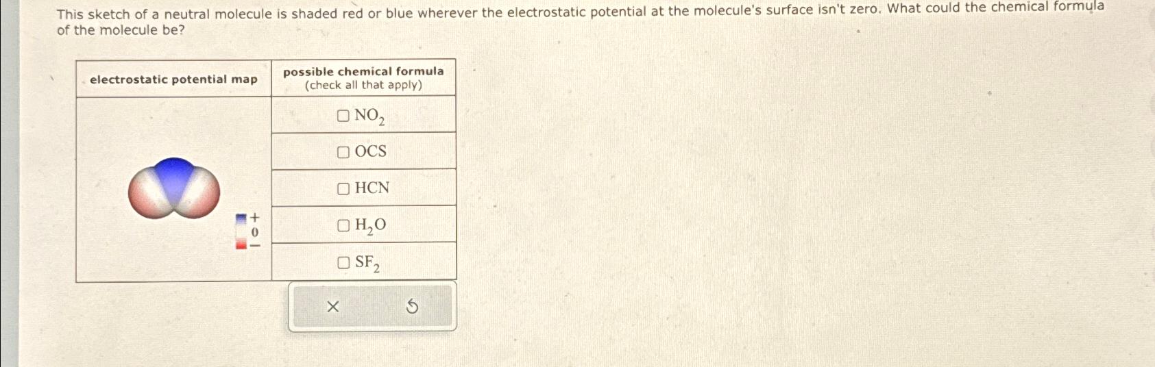 Solved This sketch of a neutral molecule is shaded red or | Chegg.com