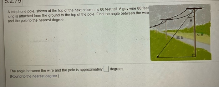 Solved A telephone pole, shown at the top of the next | Chegg.com