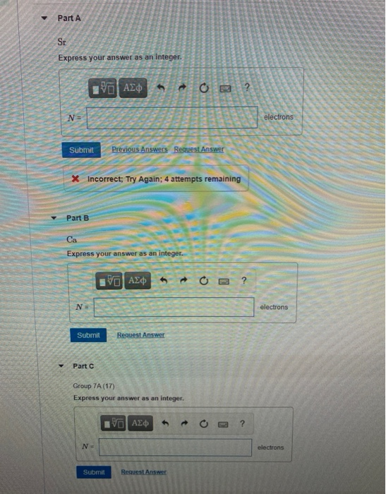 Solved Part A SE Express your answer as an integer. ΡΗ ΑΣΦ e | Chegg.com