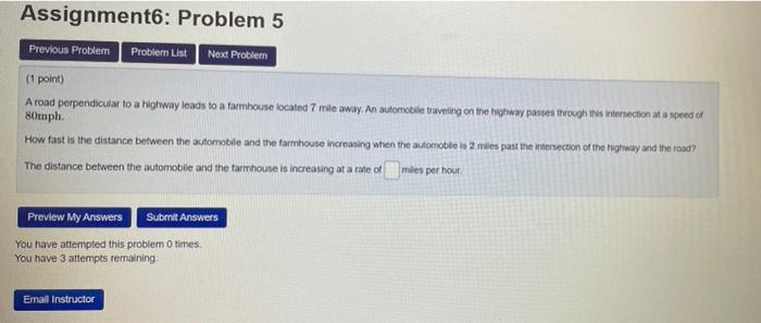 Solved Assignment6: Problem 5 Previous Problem Problem List | Chegg.com