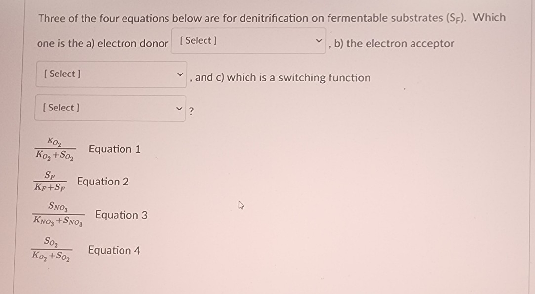 Solved Three of the four equations below are for | Chegg.com