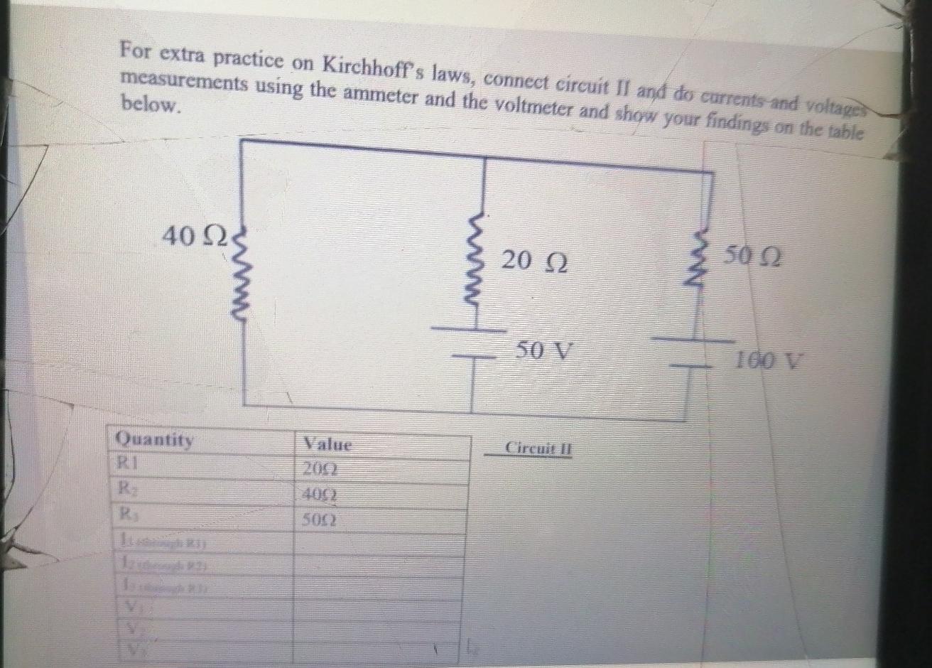 Solved For extra practice on Kirchhoff's laws, connect | Chegg.com
