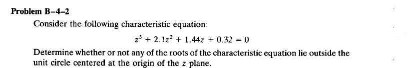 Solved Consider the following characteristic | Chegg.com