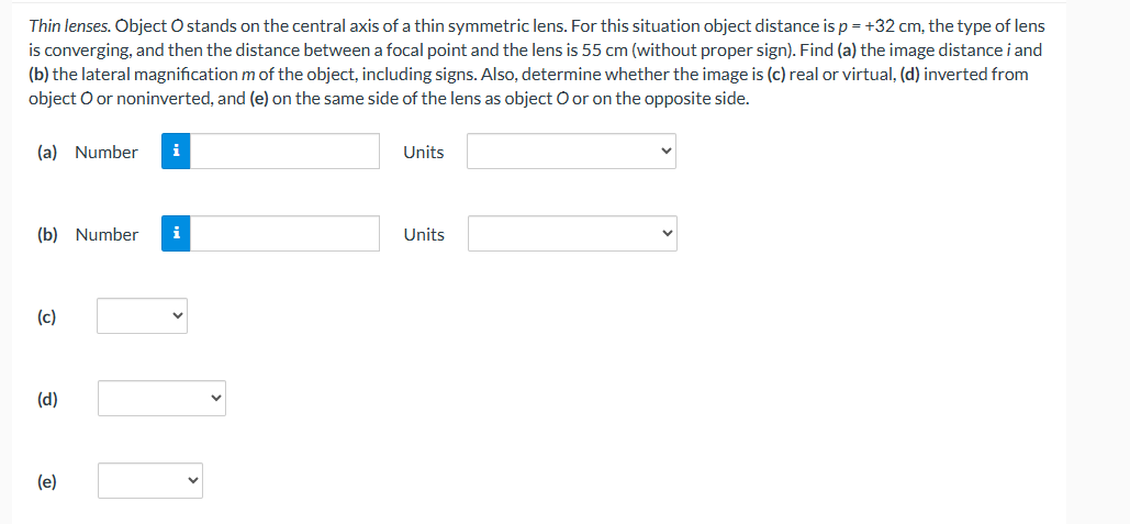 Solved Thin lenses. Object O stands on the central axis of a | Chegg.com