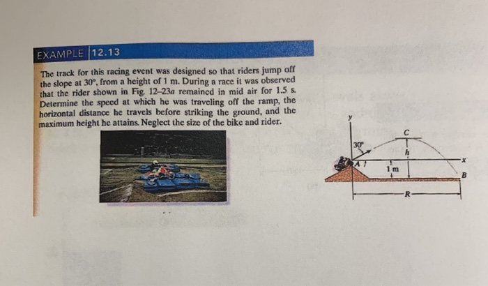 Solved EXAMPLE 12.13 The track for this racing event was | Chegg.com