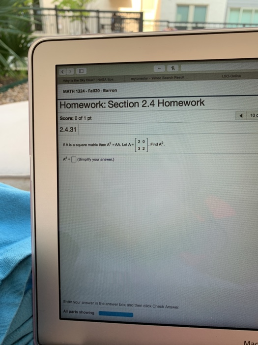 Solved - mylonestar Yahoo Search Result LSC Online Why is | Chegg.com