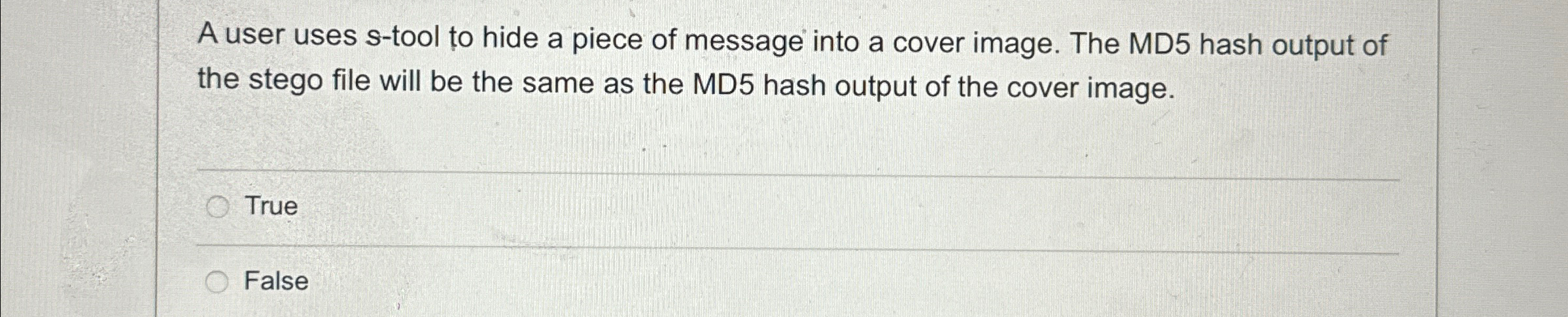 Solved A user uses s-tool to hide a piece of message into a | Chegg.com
